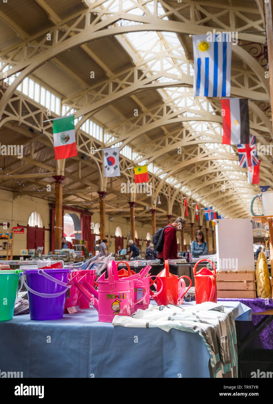 Barnstaple pannier market Stock Photo - Alamy