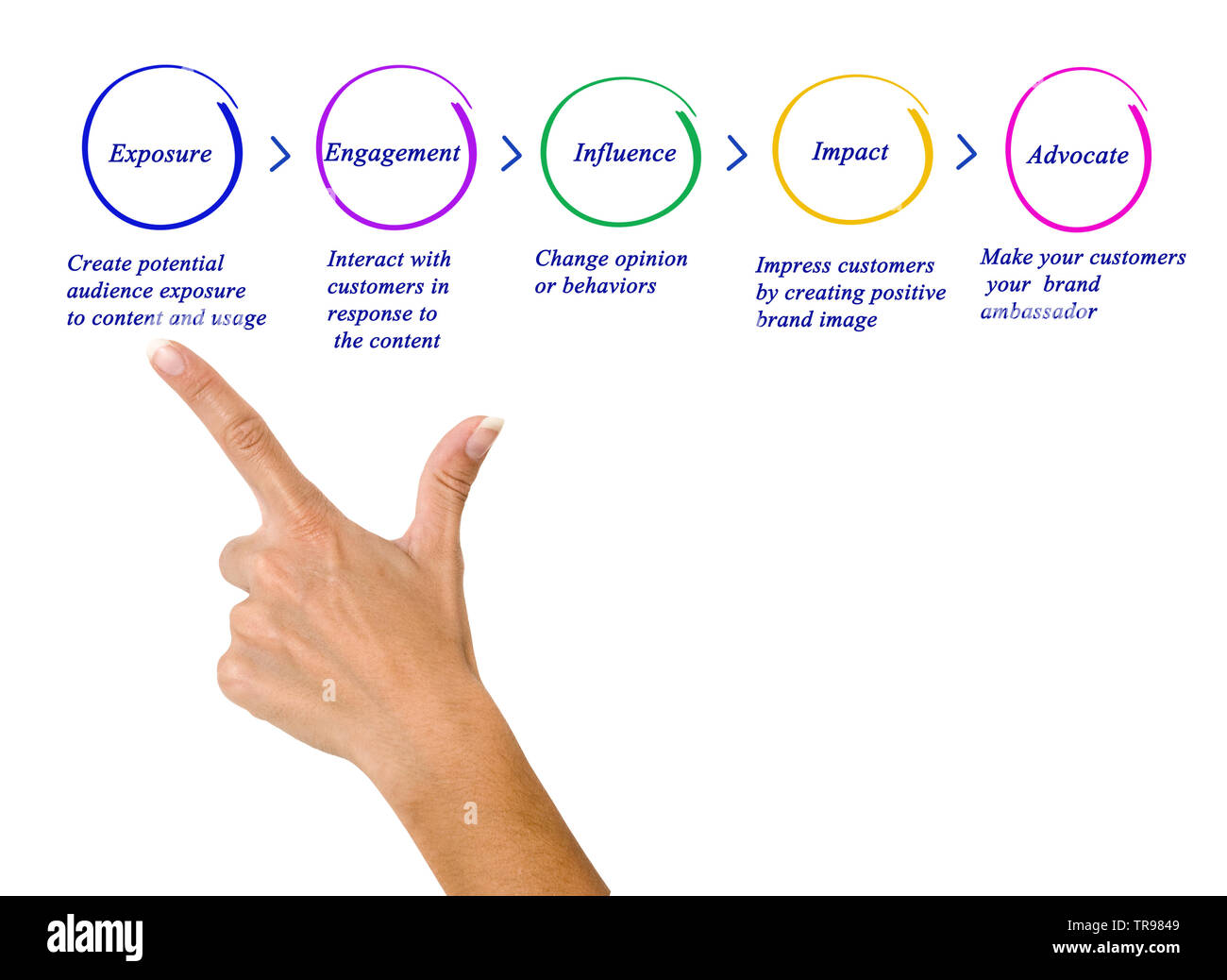 Diagram of Marketing Stock Photo - Alamy