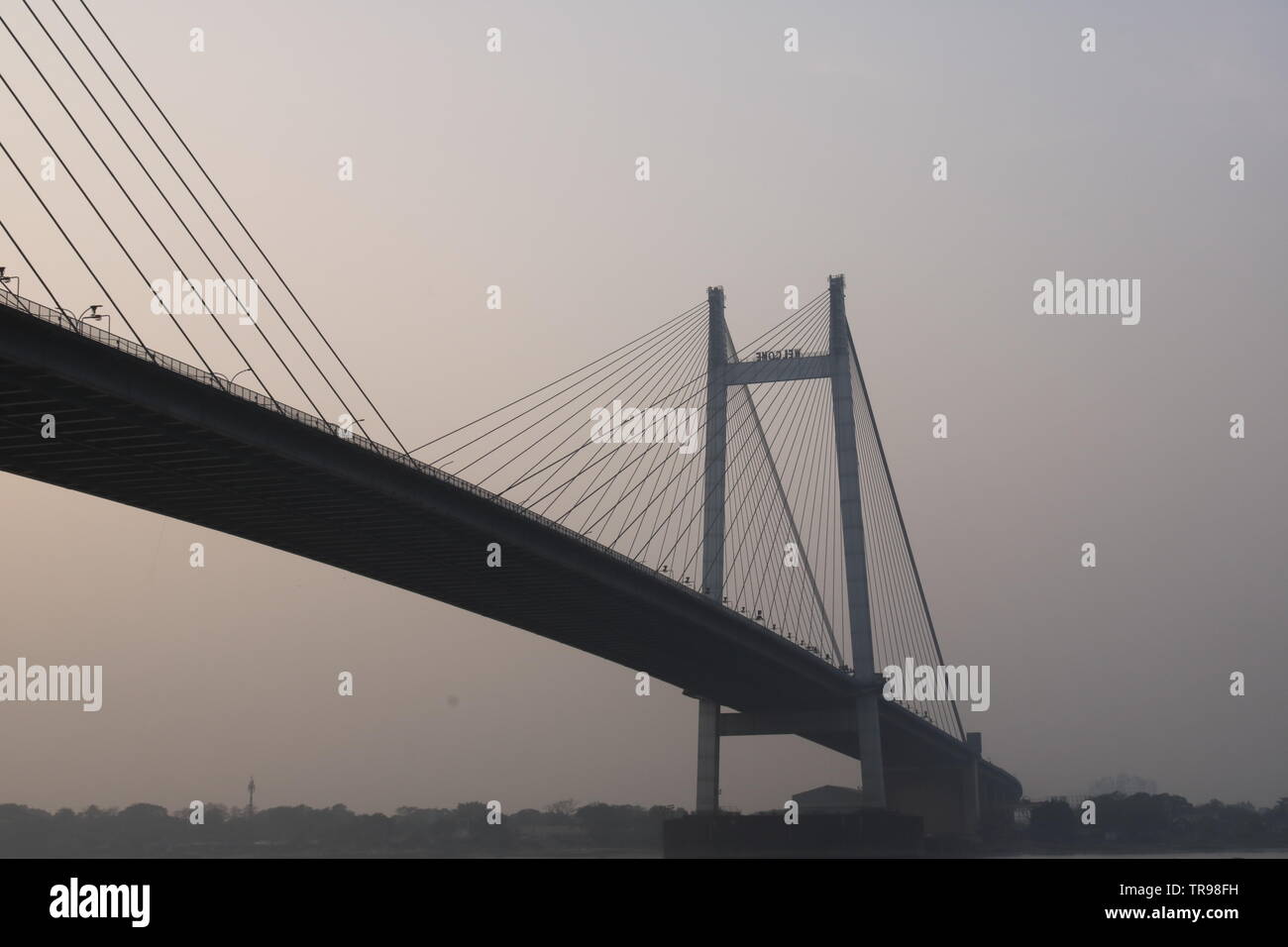 Vidyasagar Setu (Bridge) over Ganga river, India Stock Photo - Alamy