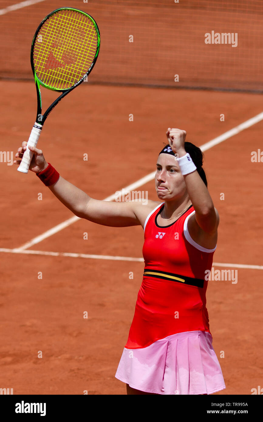 Paris, France. 31th May, 2019. Anastasija Sevastova from Latvia is ...