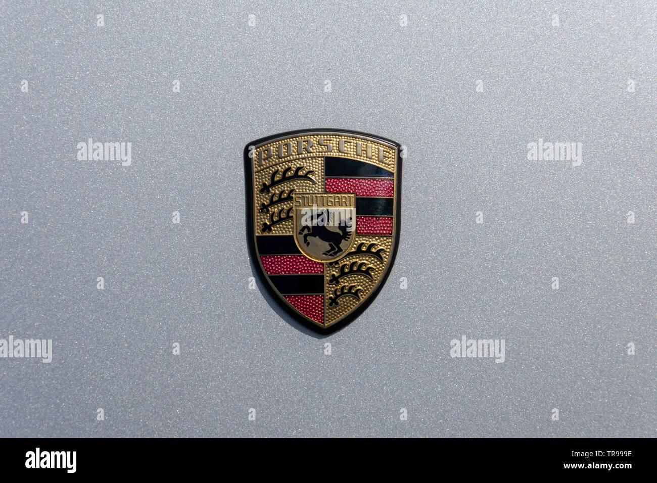 Old porsche logo hi-res stock photography and images - Alamy