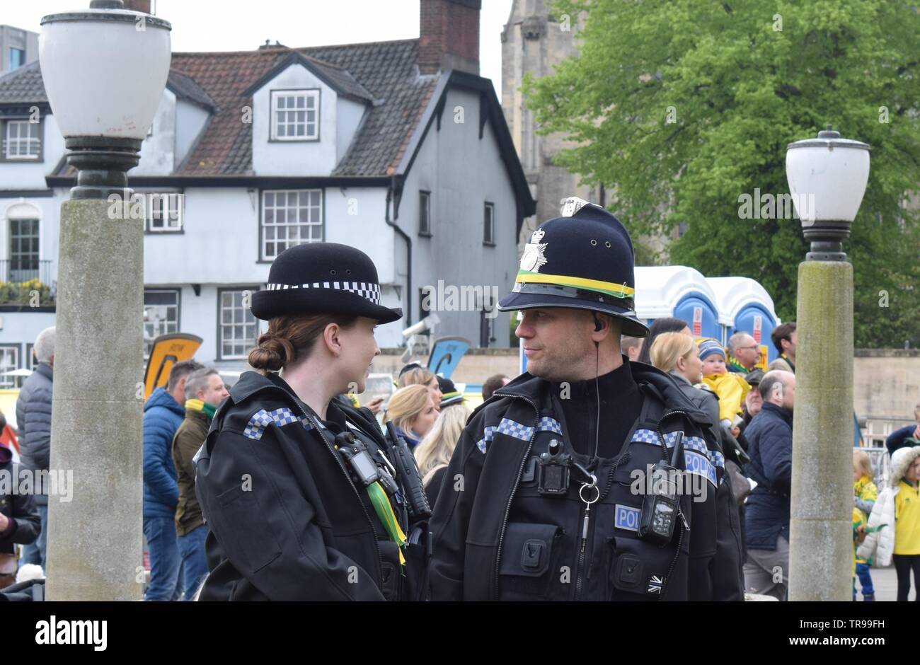 Norwich City Promotion Parade 6th May 2019 Norwich City Centre Police
