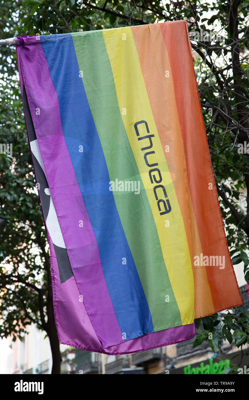Spain gay flag hi-res stock photography and images - Alamy