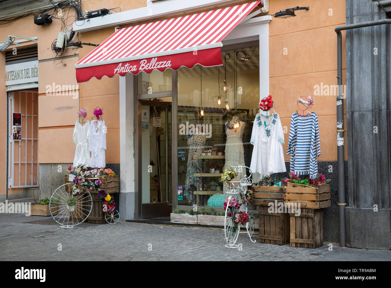 Antica Bellezza Clothes Shop, Chueca; Madrid; Spain Stock Photo - Alamy