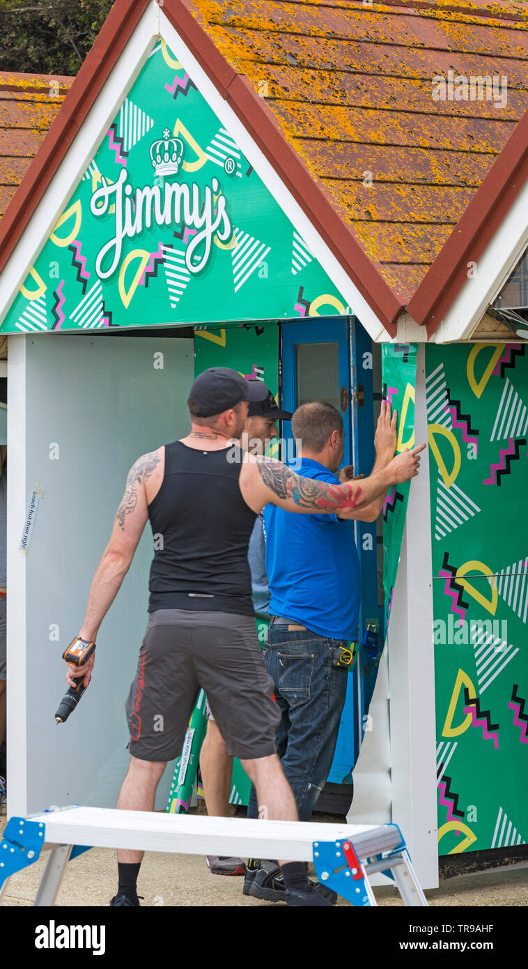 Beach huts get a new look - make-over for Jimmy's, Jimmy's Iced Coffee ...
