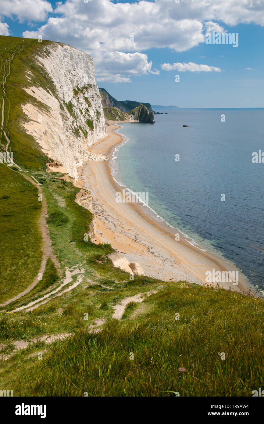 Cliff top walk dorset uk hi-res stock photography and images - Alamy