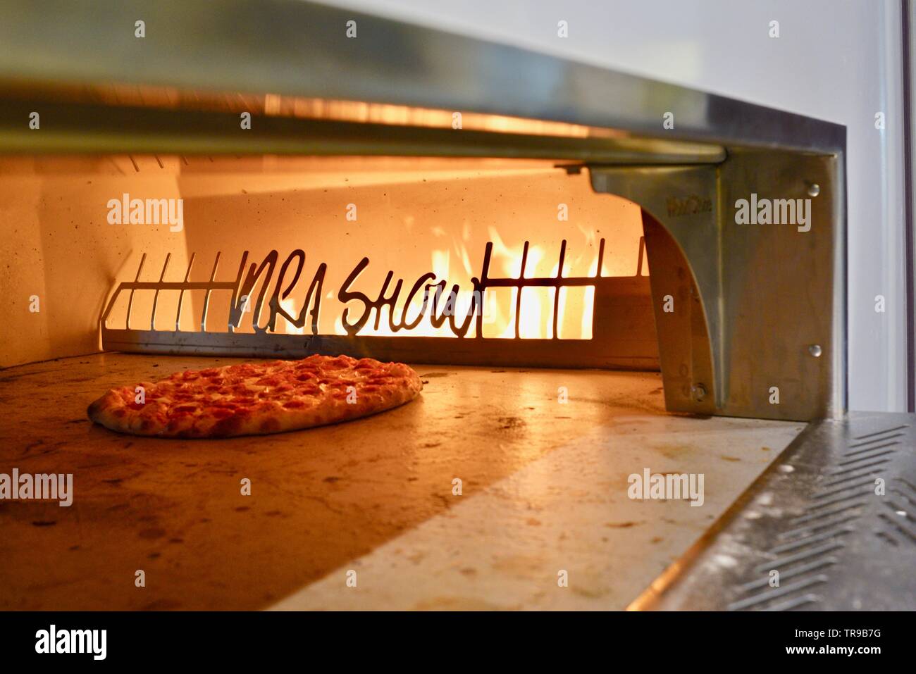 Wood Stone Double Door Stone Hearth Oven showcased at exhibit booth ...