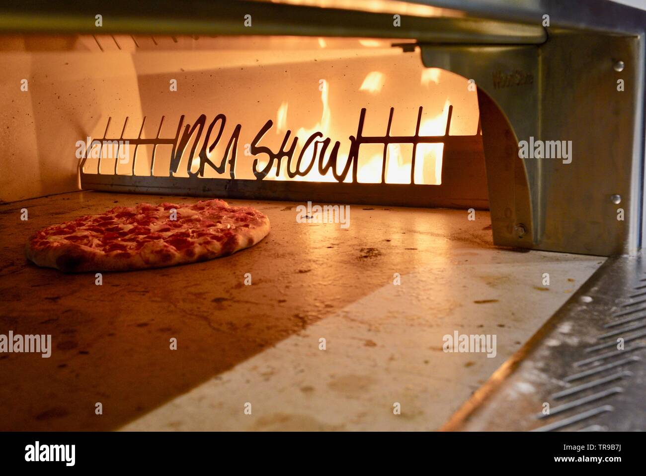 Wood Stone Double Door Stone Hearth Oven showcased at exhibit booth ...