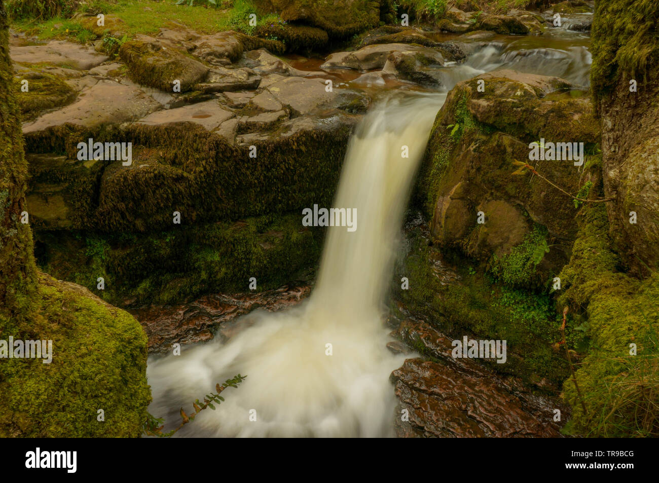 A short but high volume waterfall Stock Photo - Alamy