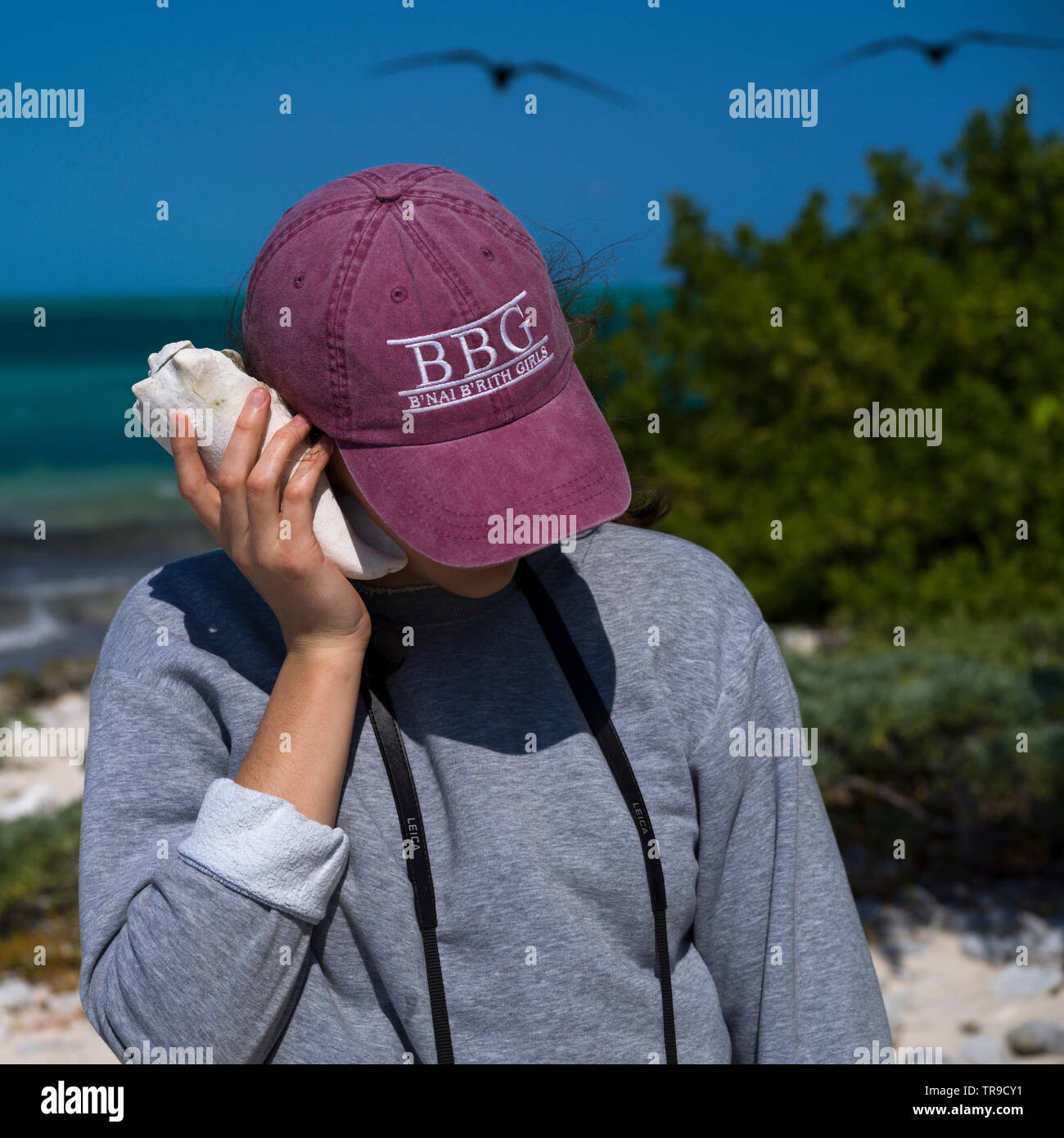 Woman Holding Conch Shell High Resolution Stock Photography and Images ...