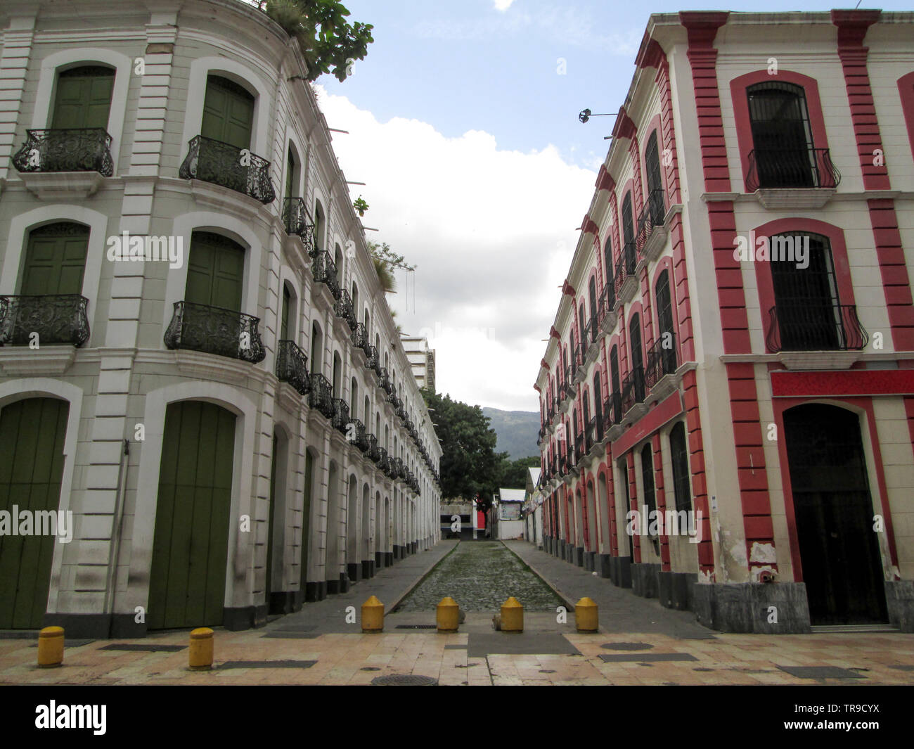 Caracas,Venezuela.Old buildings in the center of the city of Caracas ...