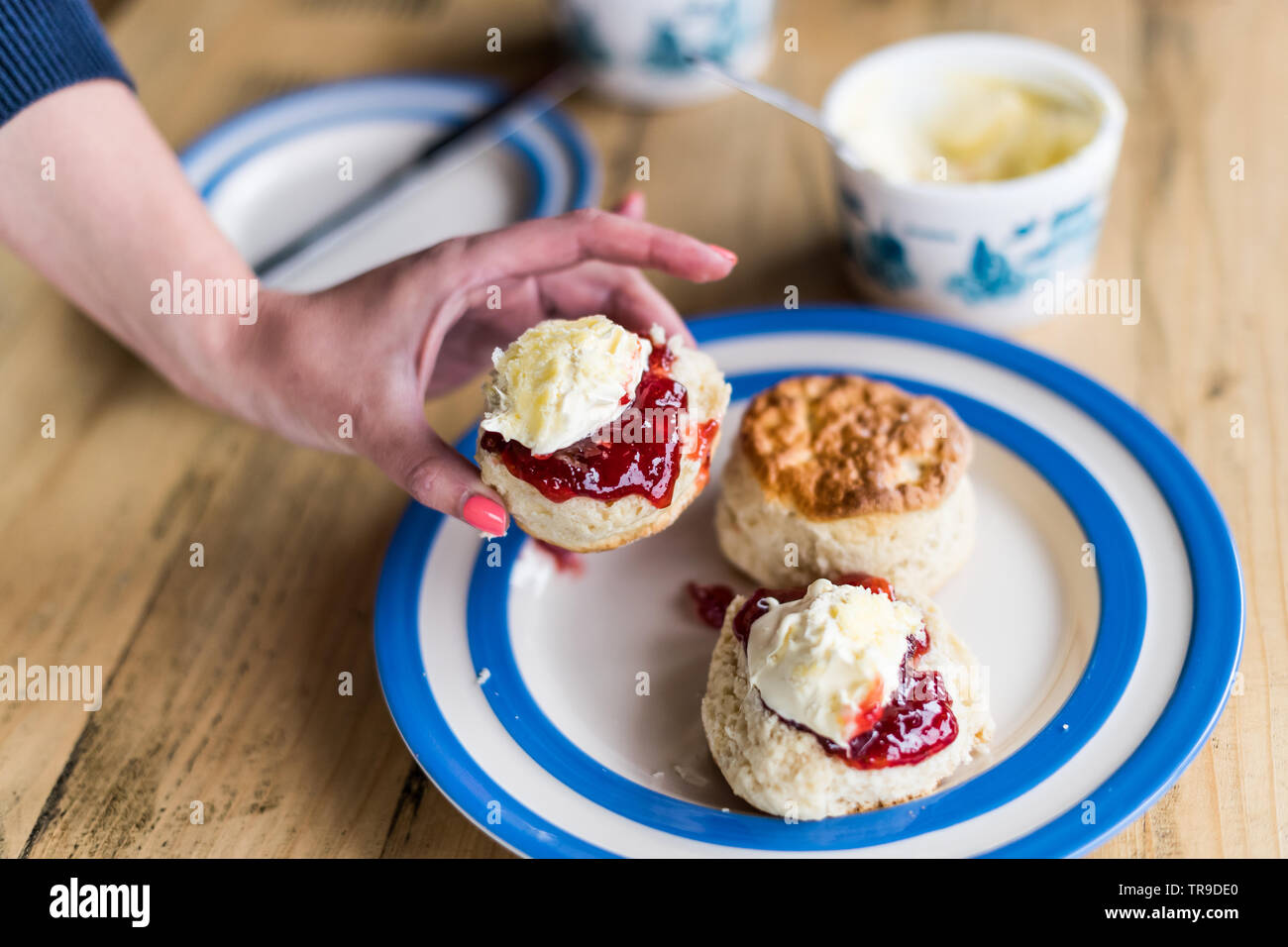 Devon cream tea hi-res stock photography and images - Alamy