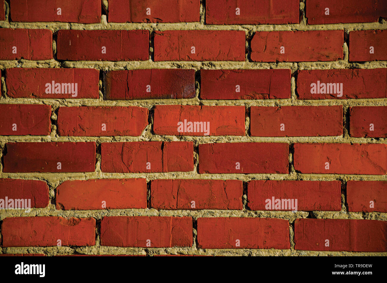 Orange brick pattern on house wall in Tielt. Charming and quiet village ...