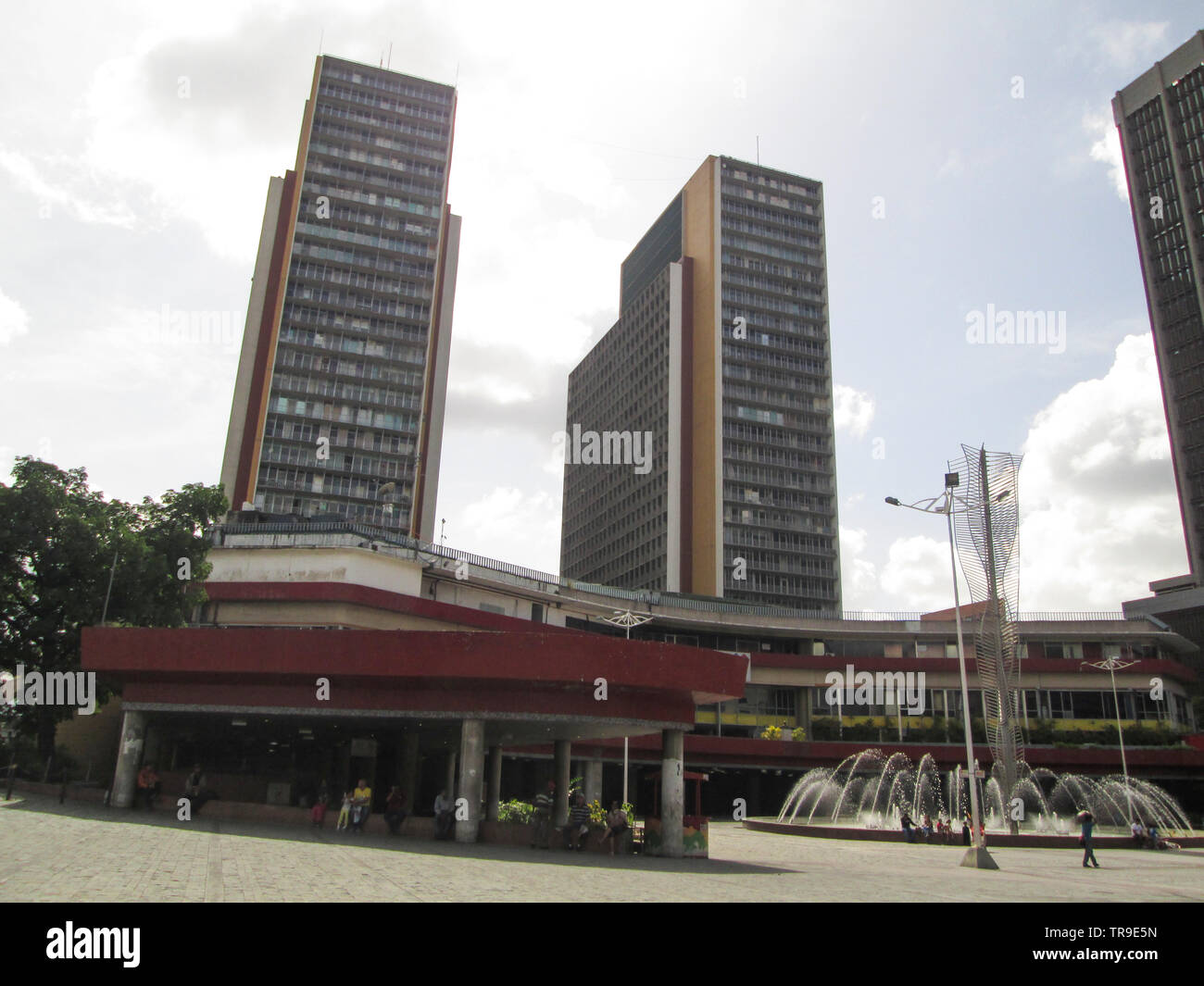 Caracas,Venezuela. El Silencio Twin Towers,Centro Simón Bolívar Stock ...