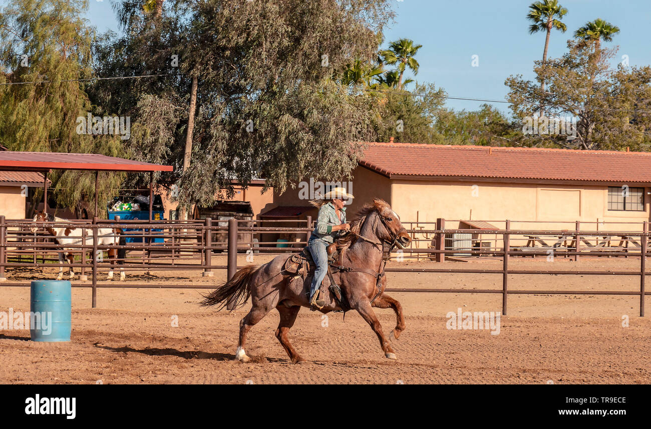 Barrel race hi-res stock photography and images - Alamy