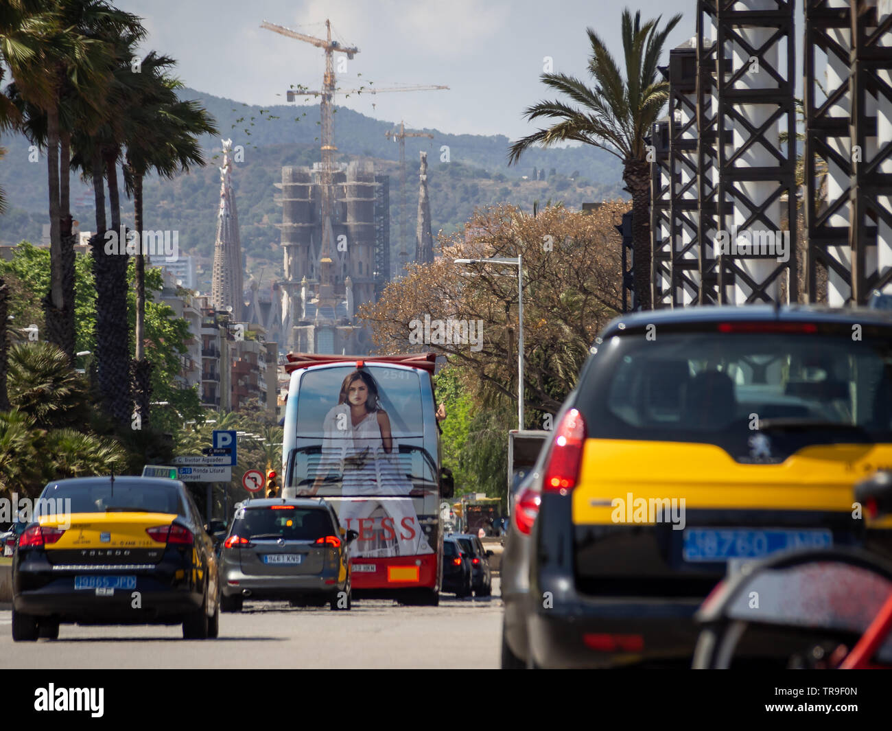 Traffic jam barcelona spain hi-res stock photography and images - Alamy