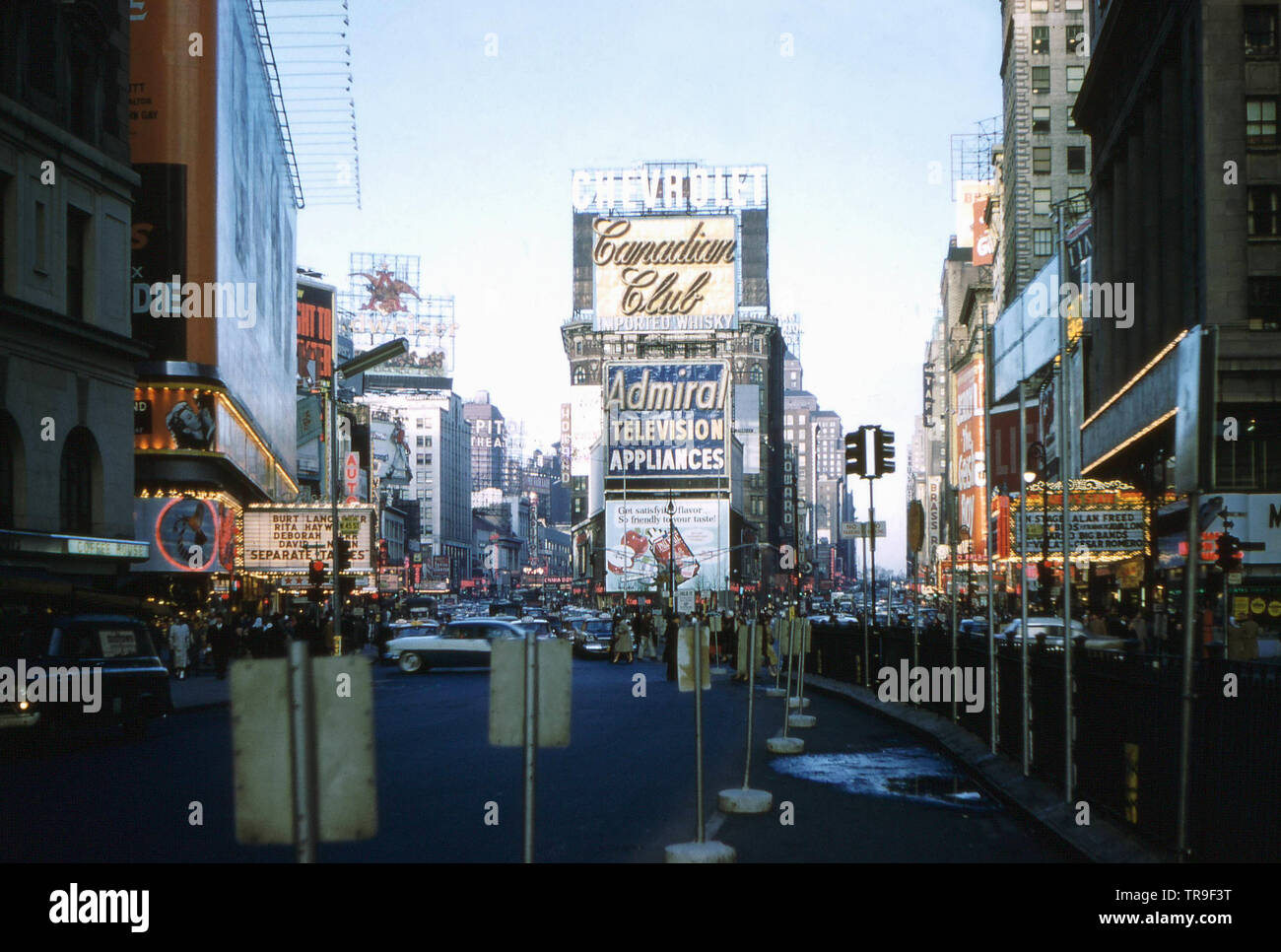 NEW YORK, NEW YORK - Circa 1959: Times Square as it looked around ...