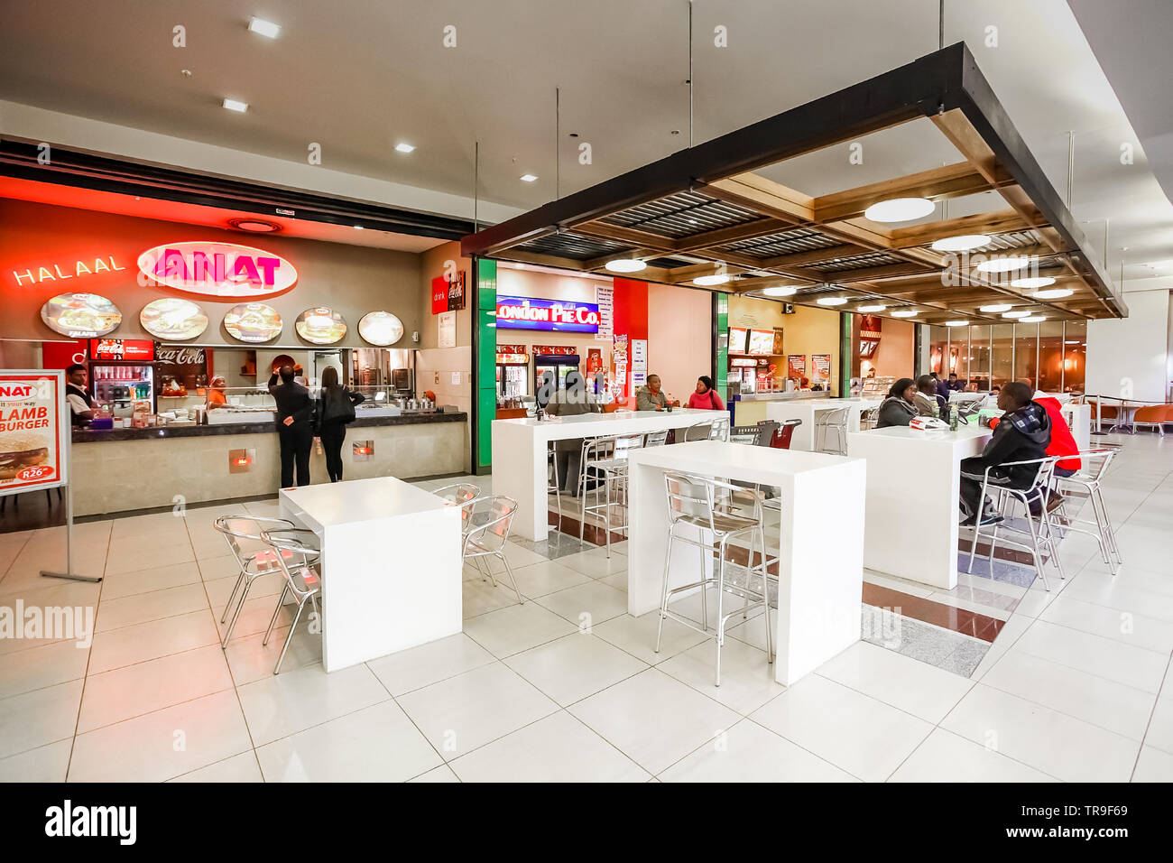 Johannesburg, South Africa - July 05 2011: Interior of Fast Food Take ...