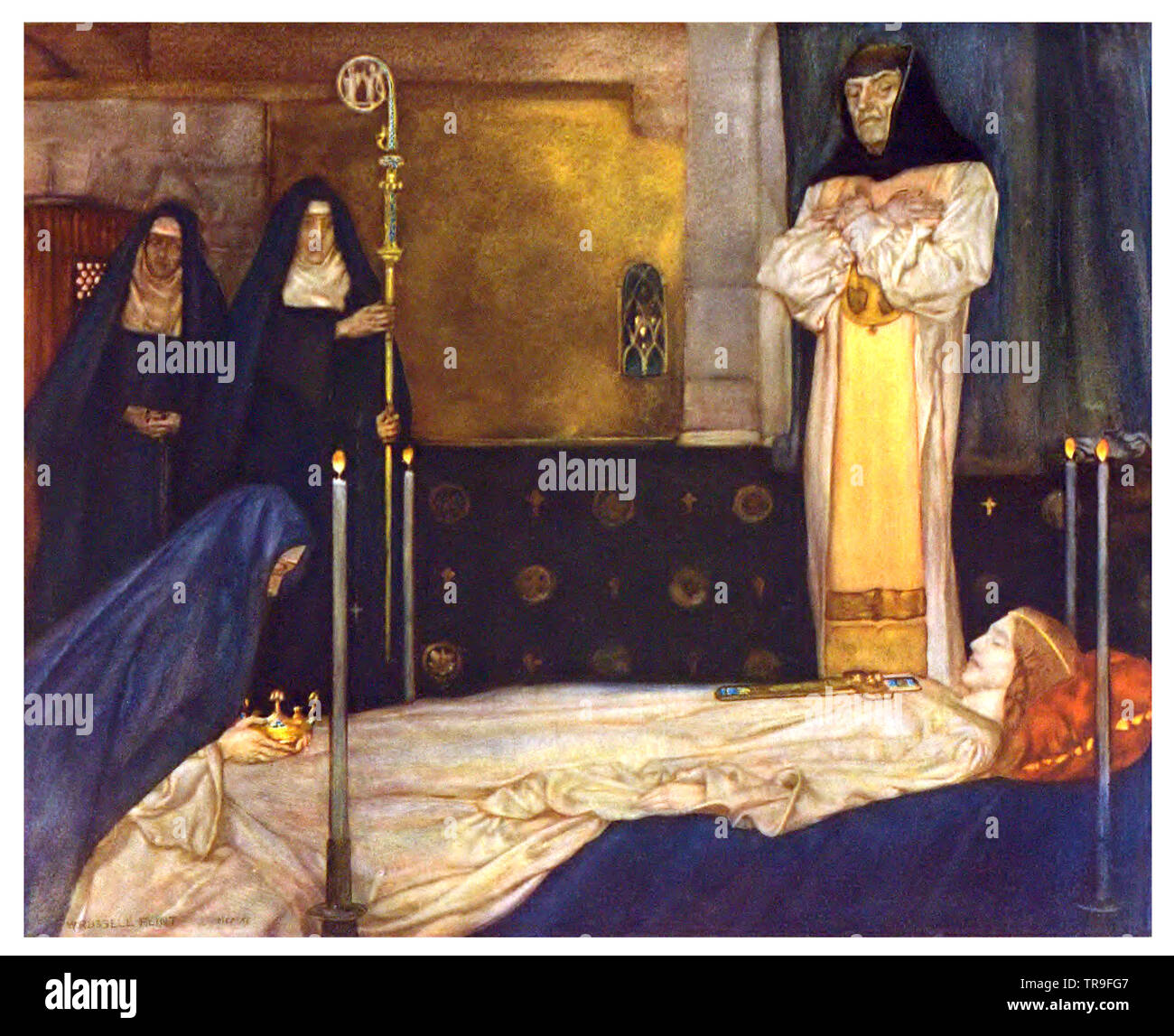 Le Morte D'arthur by William Russell Flint Stock Photo - Alamy