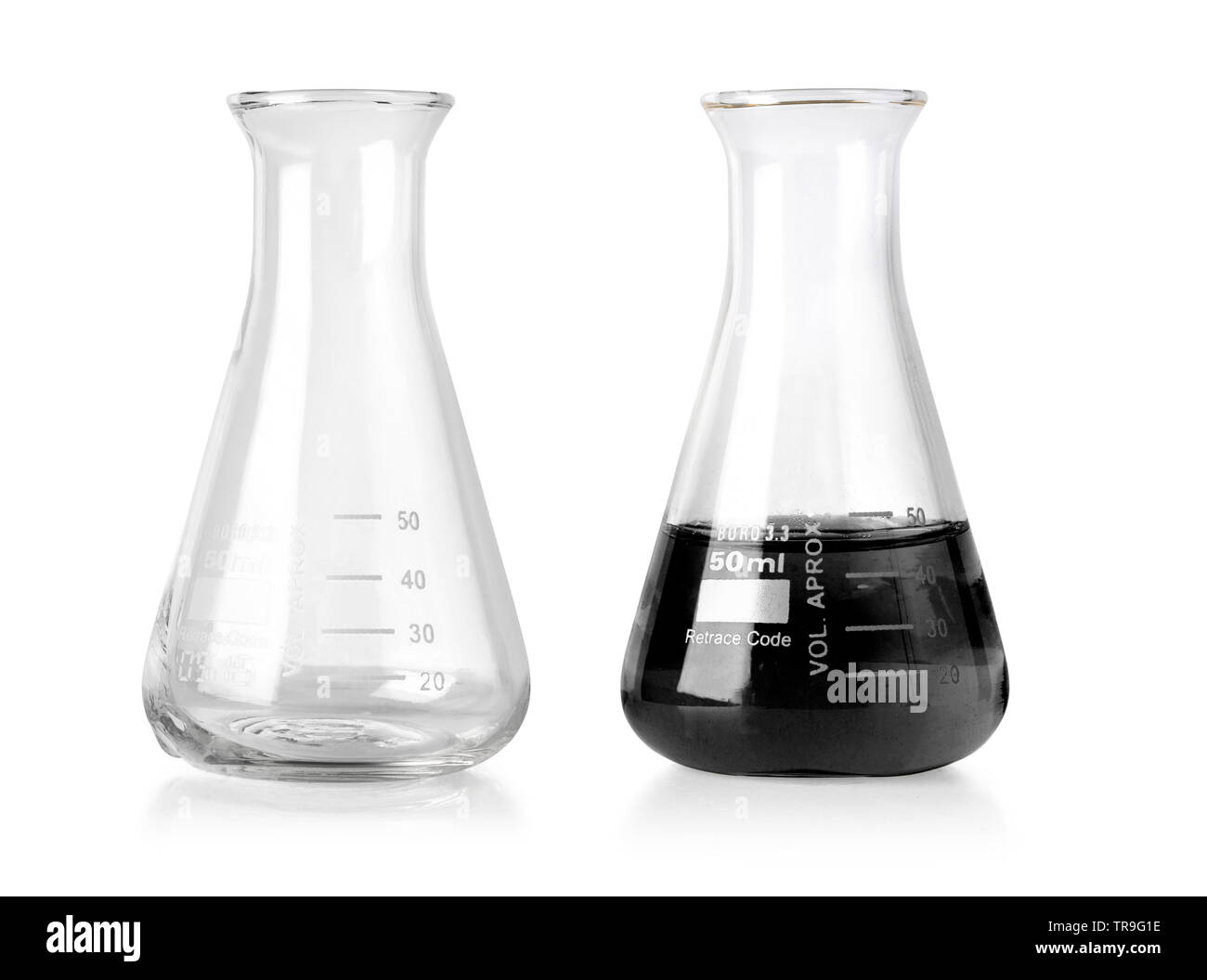 Empty erlenmeyer flask hi-res stock photography and images - Alamy