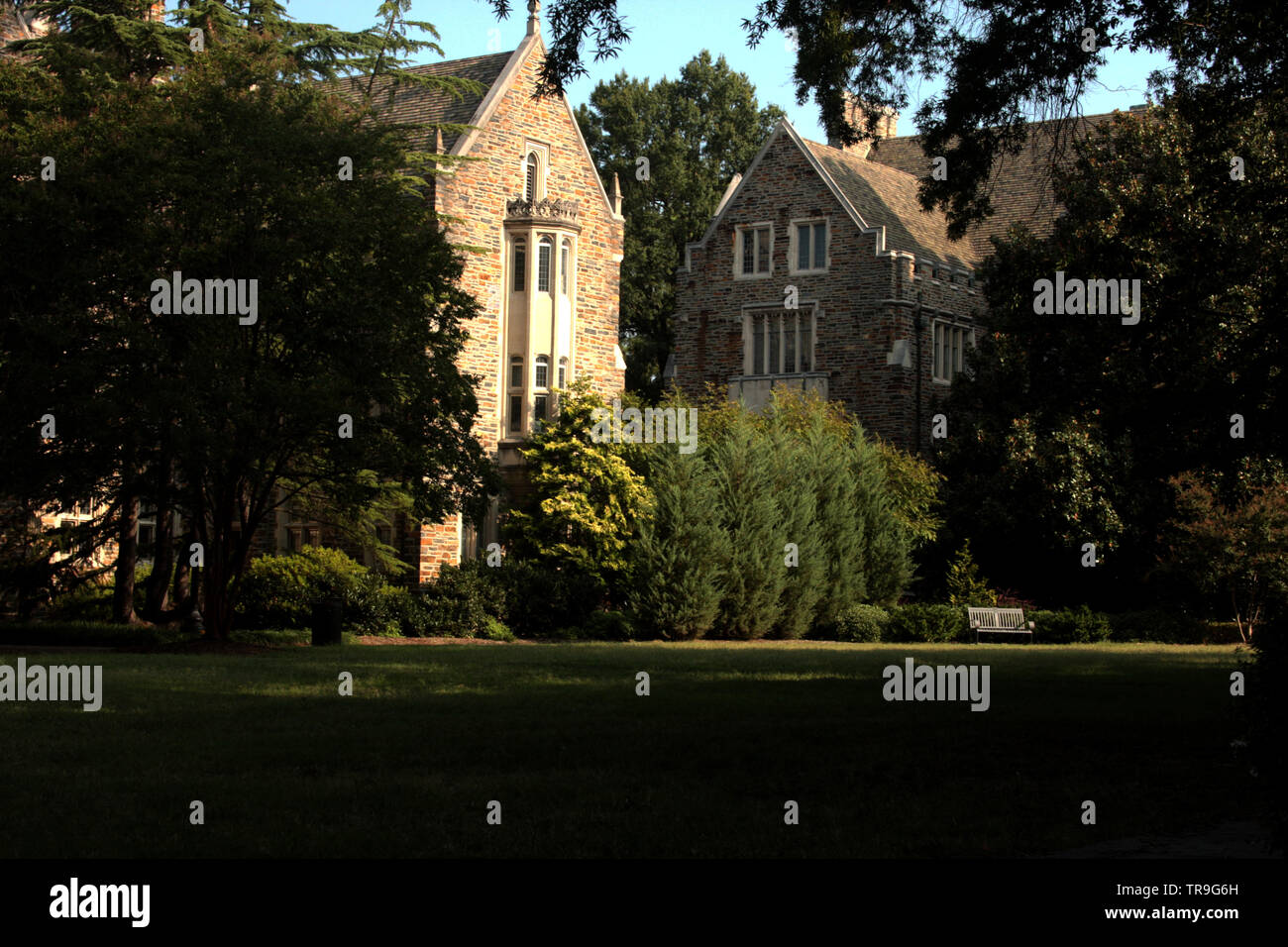Buildings on the West Campus of Duke University, Durham, NC, USA Stock ...