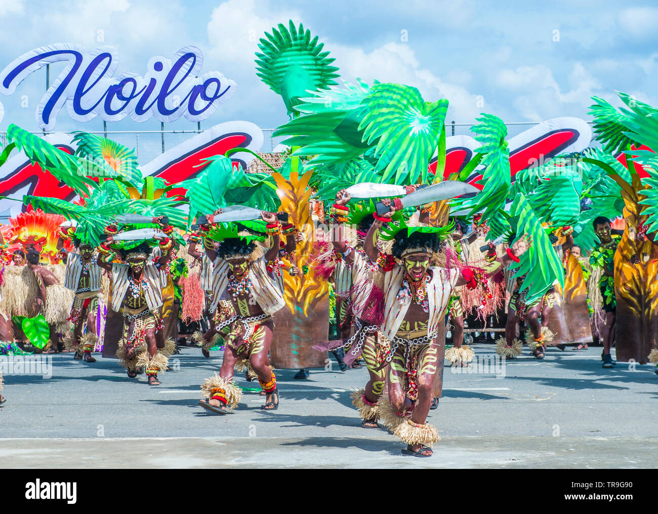 Participants in the Dinagyang Festival in Iloilo Philippines Stock Photo - Alamy