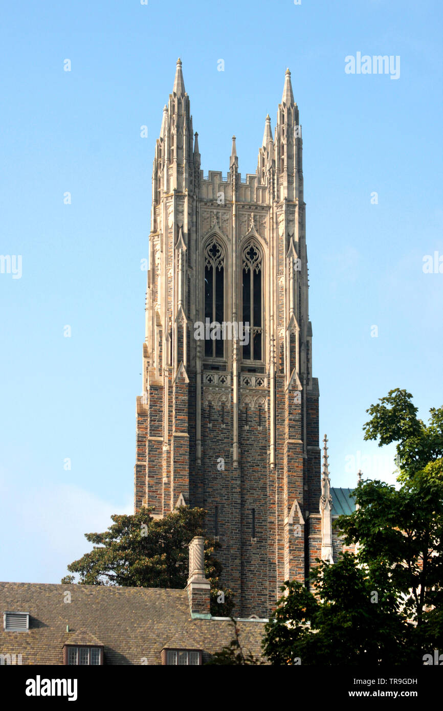 The tower of Duke Chapel in Durham, NC, USA Stock Photo - Alamy