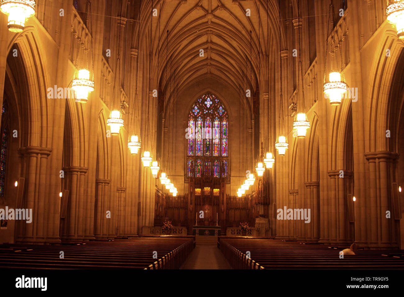 Interior of Duke Chapel in Durham, NC, USA Stock Photo - Alamy