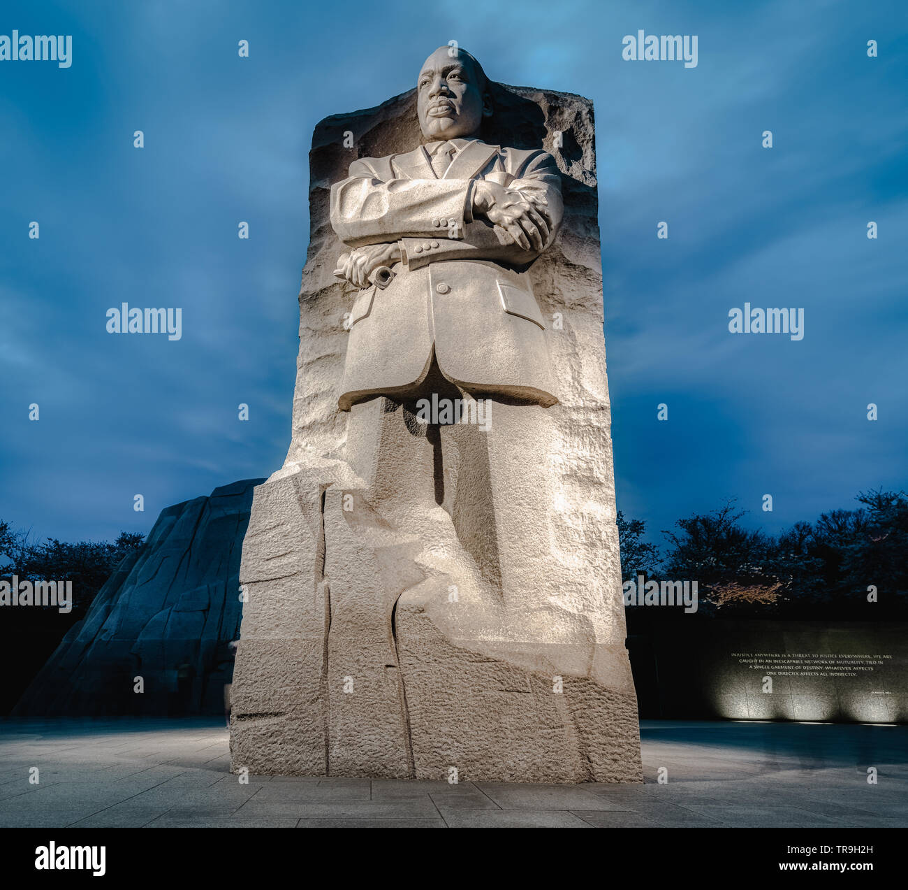 Statue of Martin Luther King at the MLK Memorial in Washington, DC, USA ...