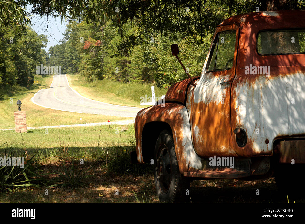 Old rusty pickup truck in North Carolina's countryside, USA Stock Photo ...
