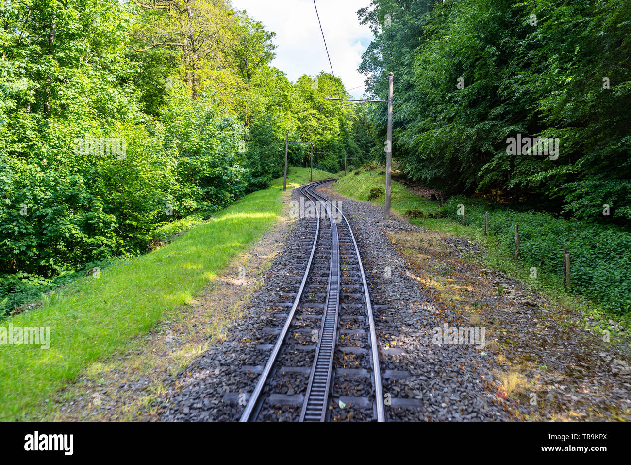 Rack and pinion railway track hi-res stock photography and images - Alamy