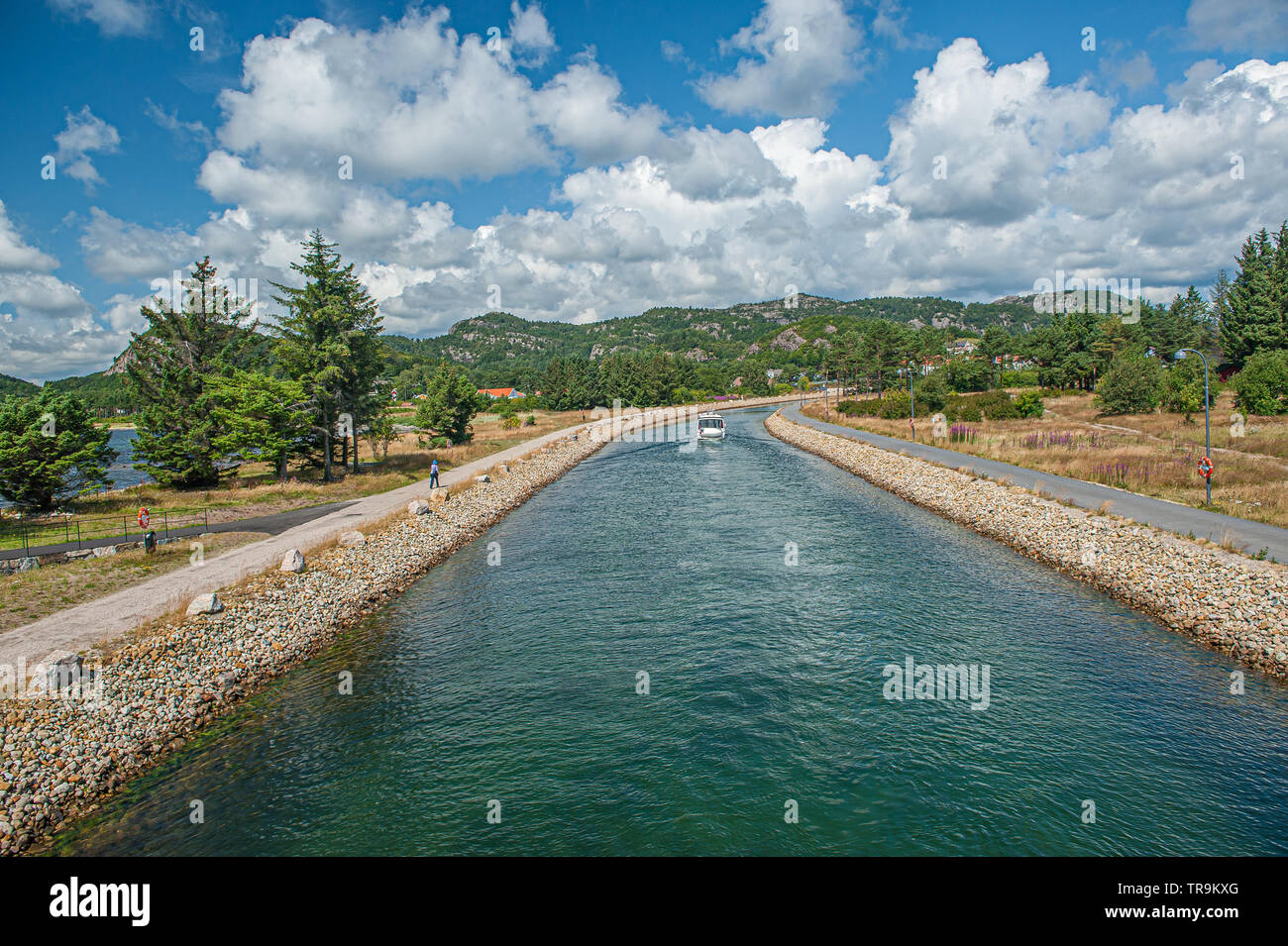A canal made for small boats Stock Photo - Alamy
