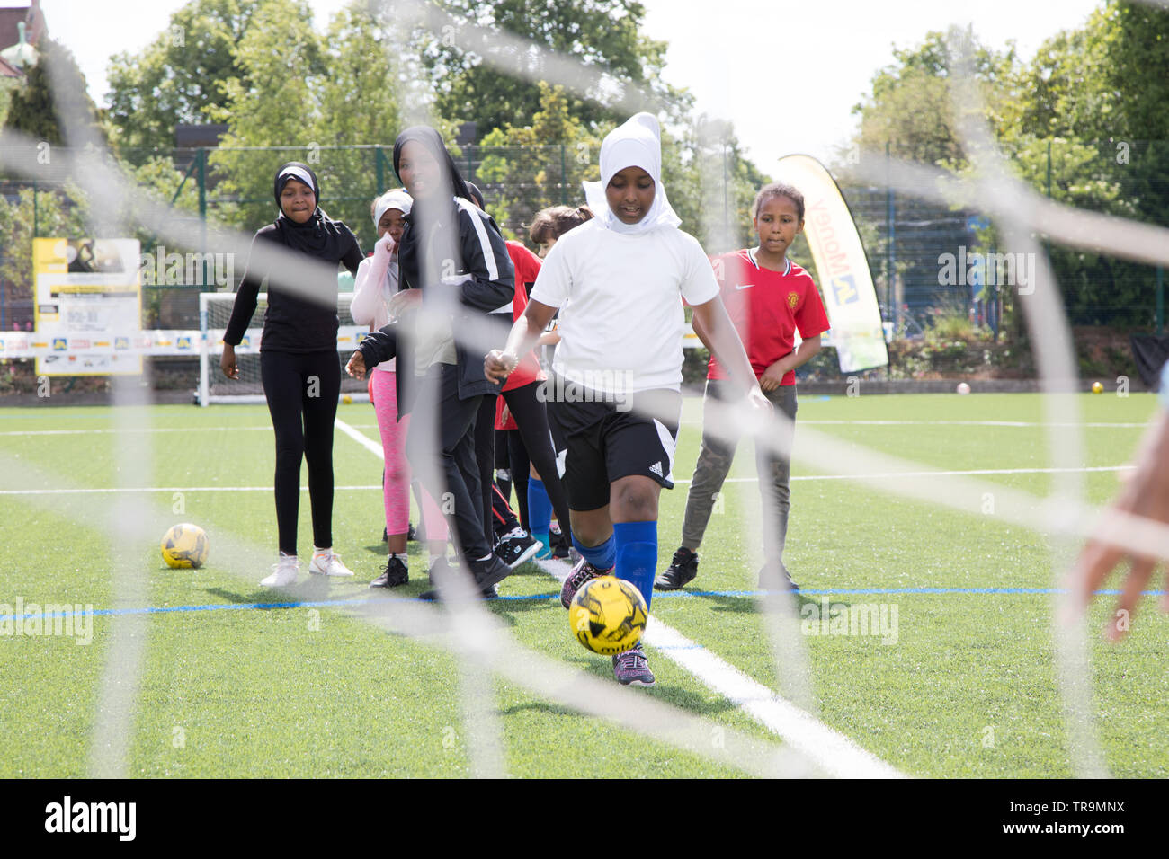 Muslim headscarf football hi-res stock photography and images - Alamy