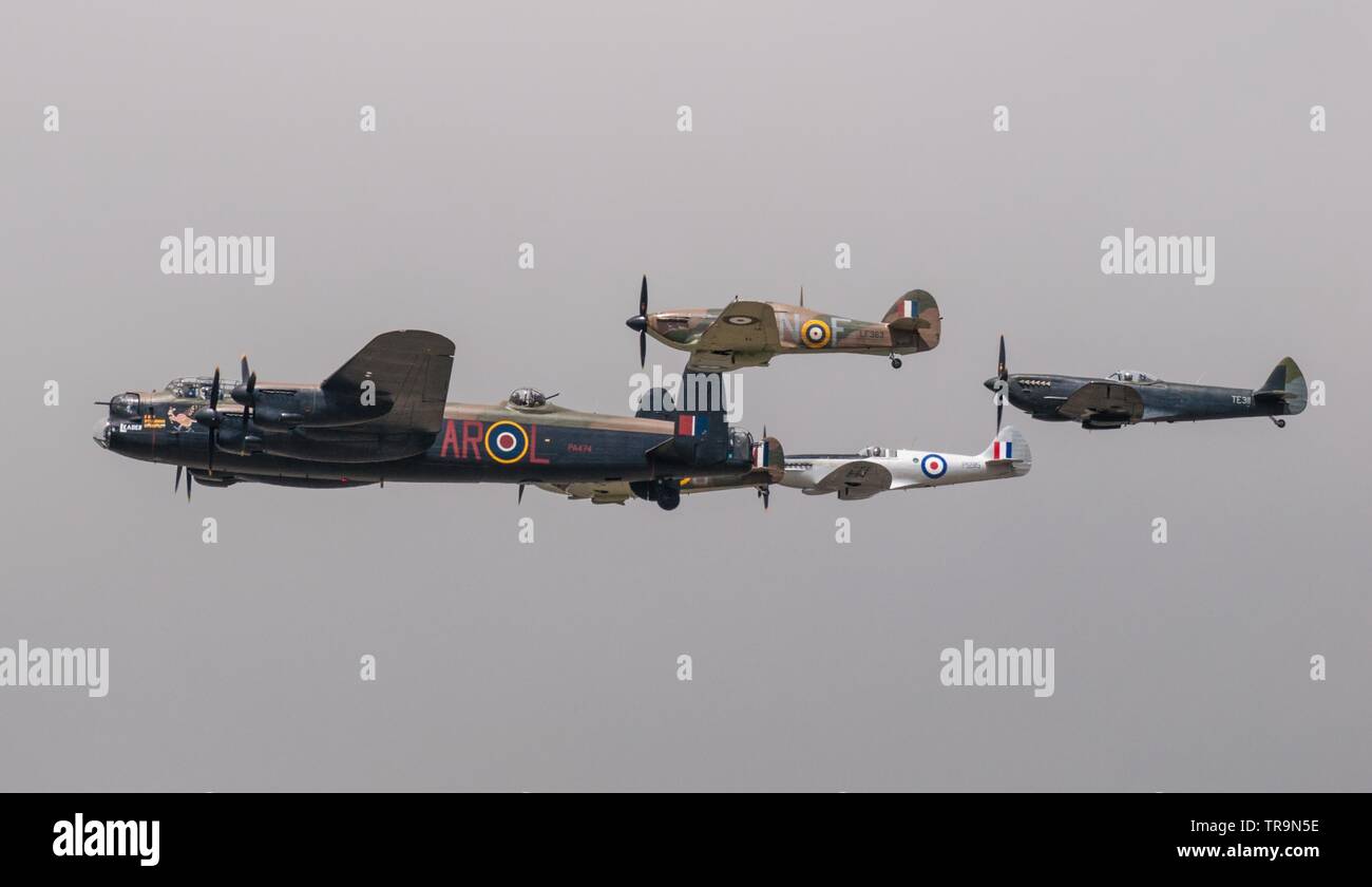60th Anniversary Battle of Britain Memorial Flight Stock Photo - Alamy