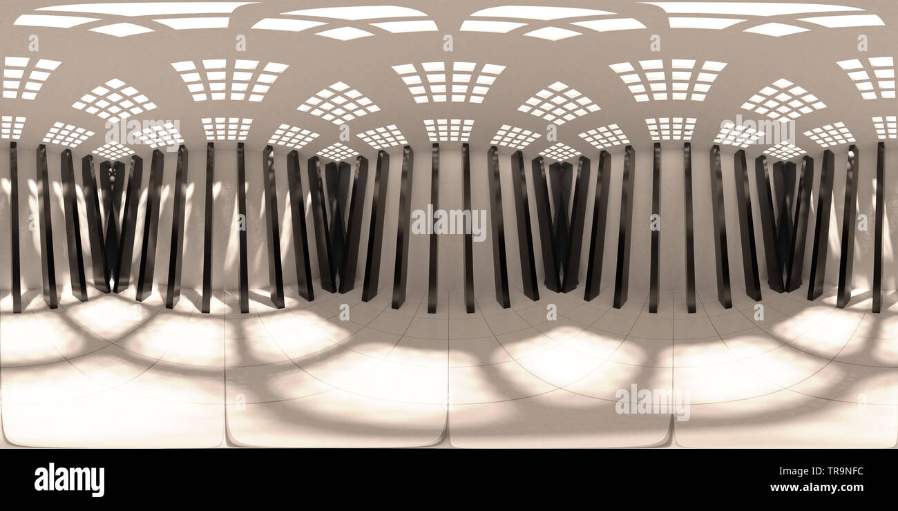 4K HDRI map, spherical environment panorama background, modern interior ...