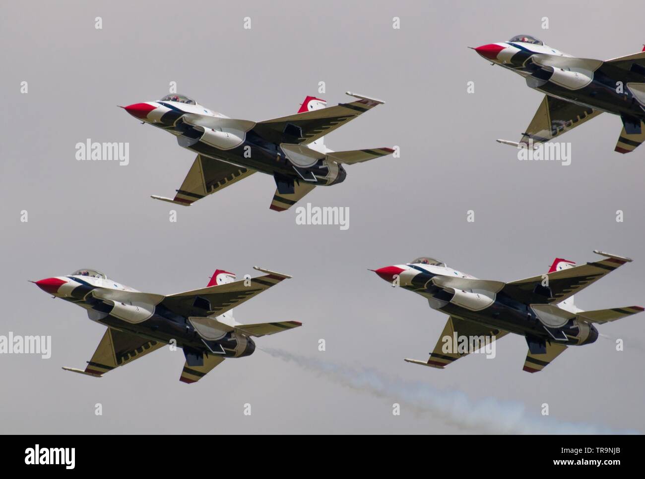 The USAF Thunderbird F-16 Display Team Stock Photo - Alamy