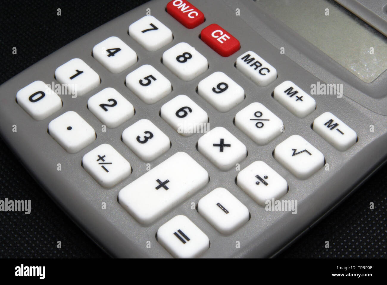 Vintage calculating tool. Calculator office tool. Old calculator Stock ...