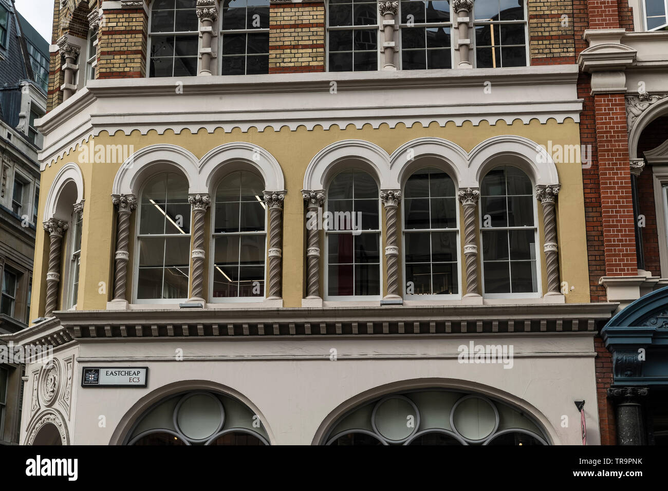 Facade of Building in Eastcheap London Stock Photo - Alamy