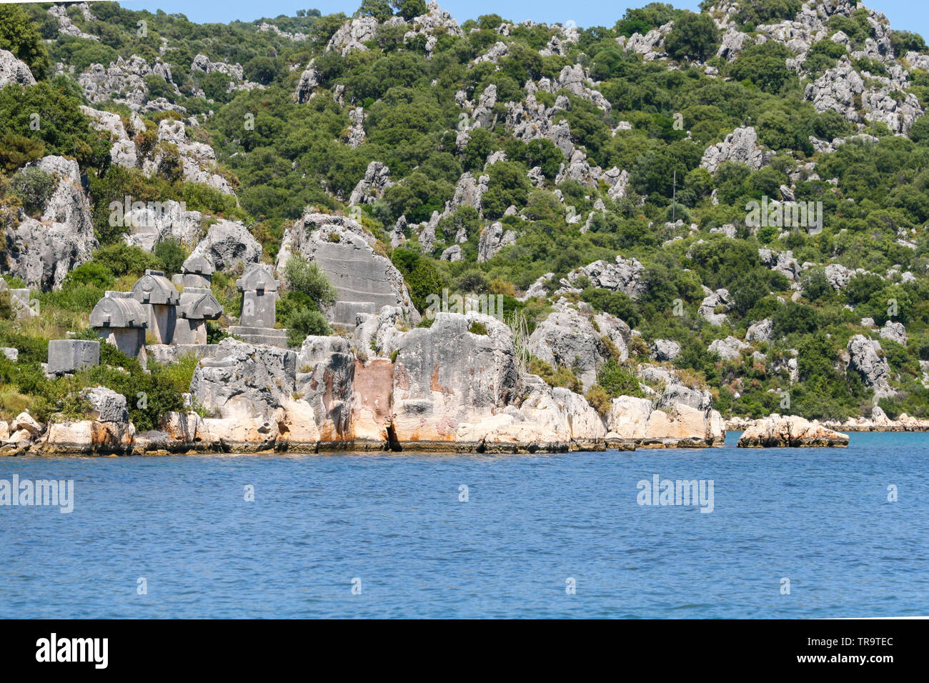 the ancient city of kekova Stock Photo - Alamy