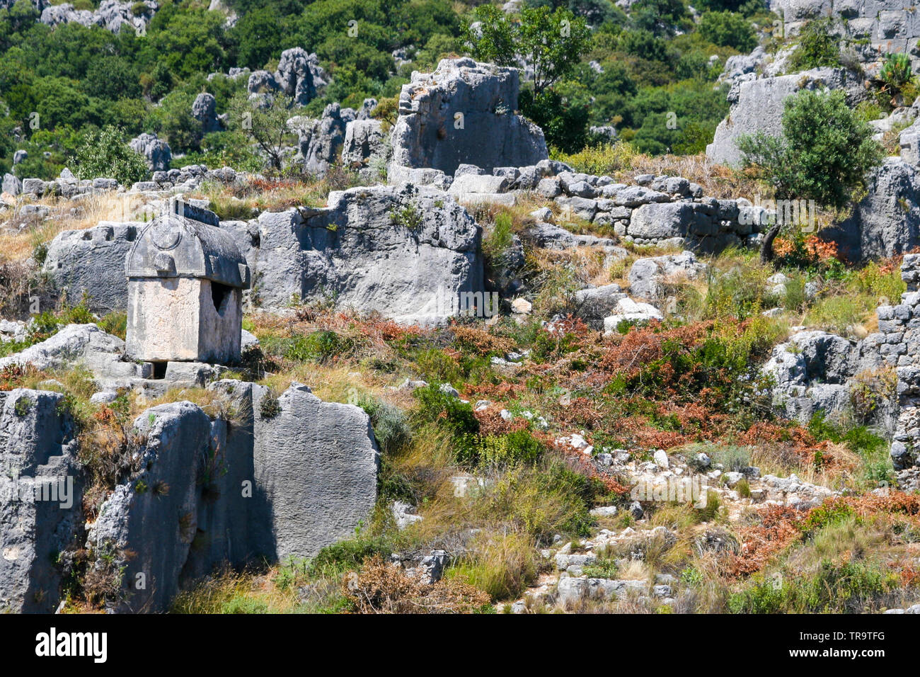 the ancient city of kekova Stock Photo - Alamy