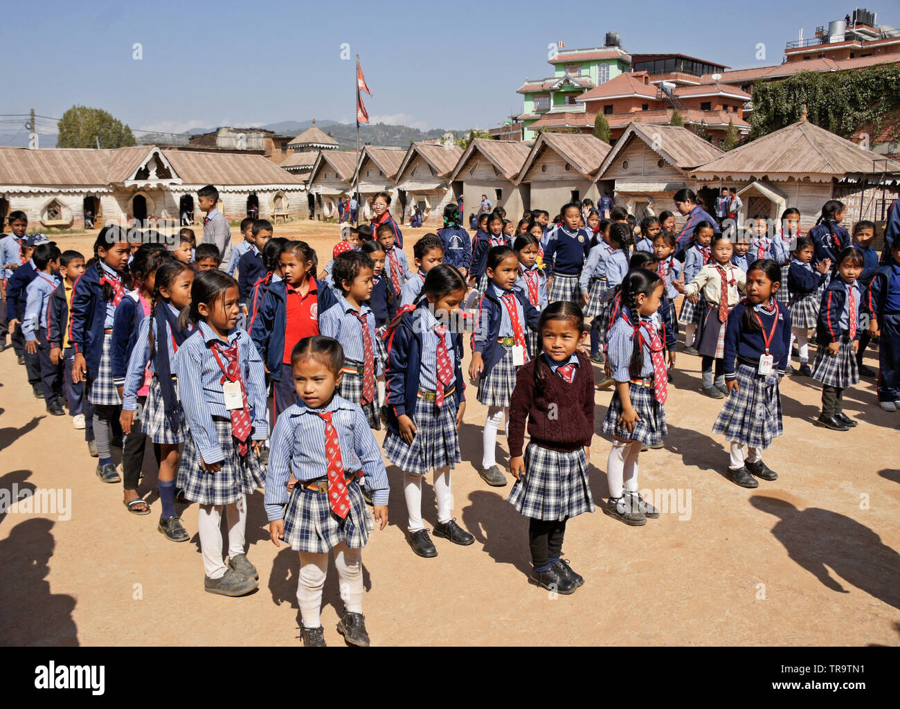 Nepal school uniform hi-res stock photography and images - Alamy