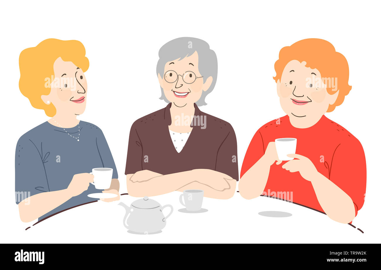 People Drinking Coffee Clipart