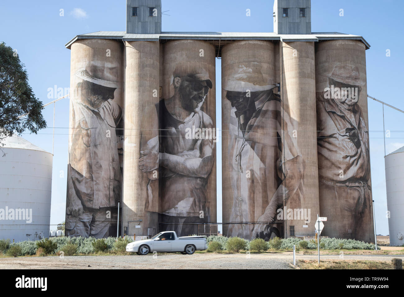 Silo Art Art Trail, Victoria Australia. Various wheat silos that have ...