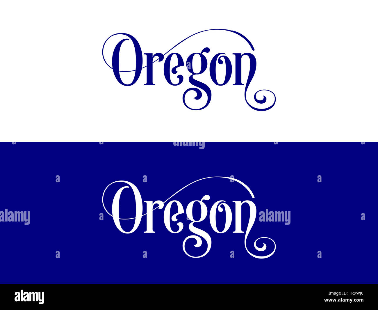 Oregon Lettering High Resolution Stock Photography and Images - Alamy