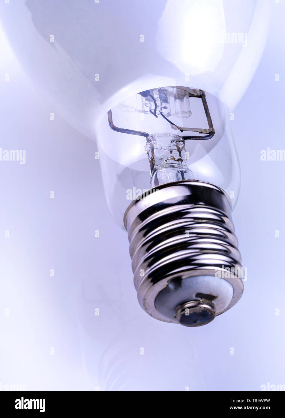 Big glowing light bulb on white background Stock Photo - Alamy