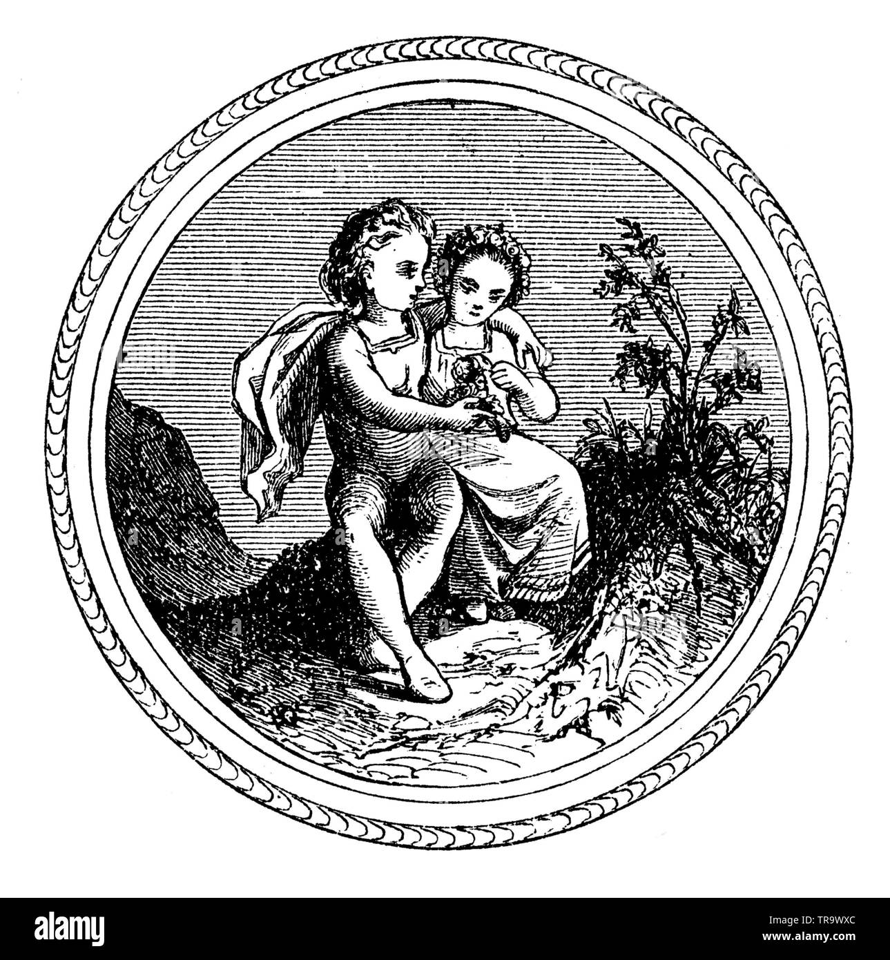 Gemini constellation vintage Cut Out Stock Images & Pictures - Alamy