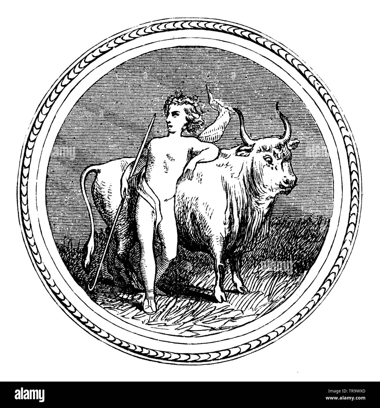 Taurus zodiac sign hand Black and White Stock Photos & Images - Alamy