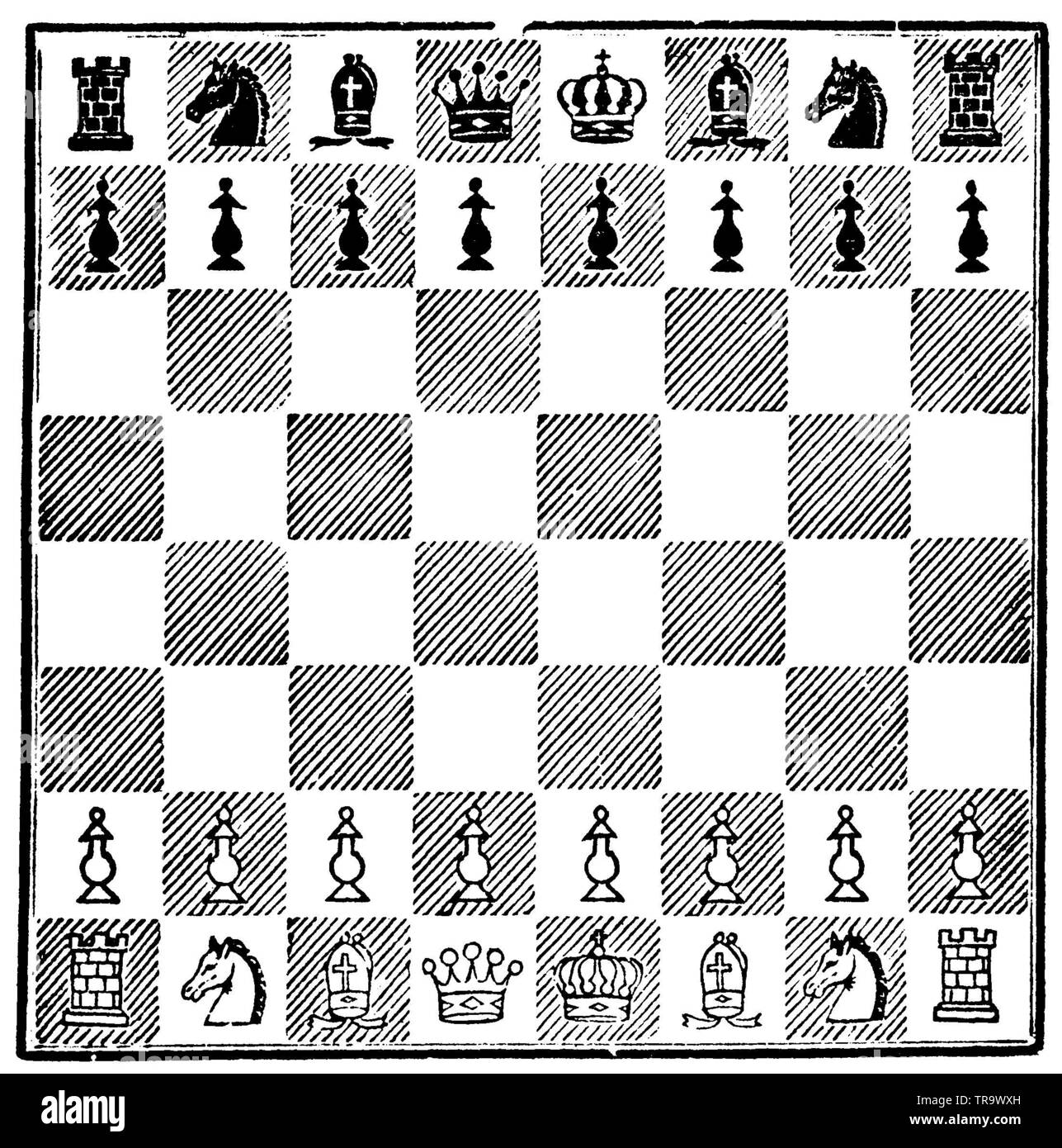Draw in chess Black and White Stock Photos & Images - Alamy