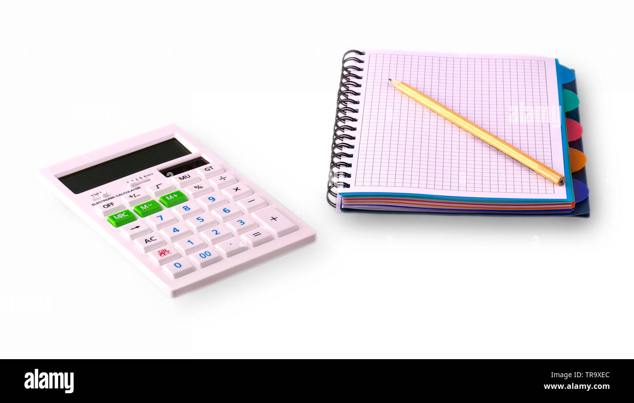 Engineering office and calculate Cut Out Stock Images & Pictures - Alamy