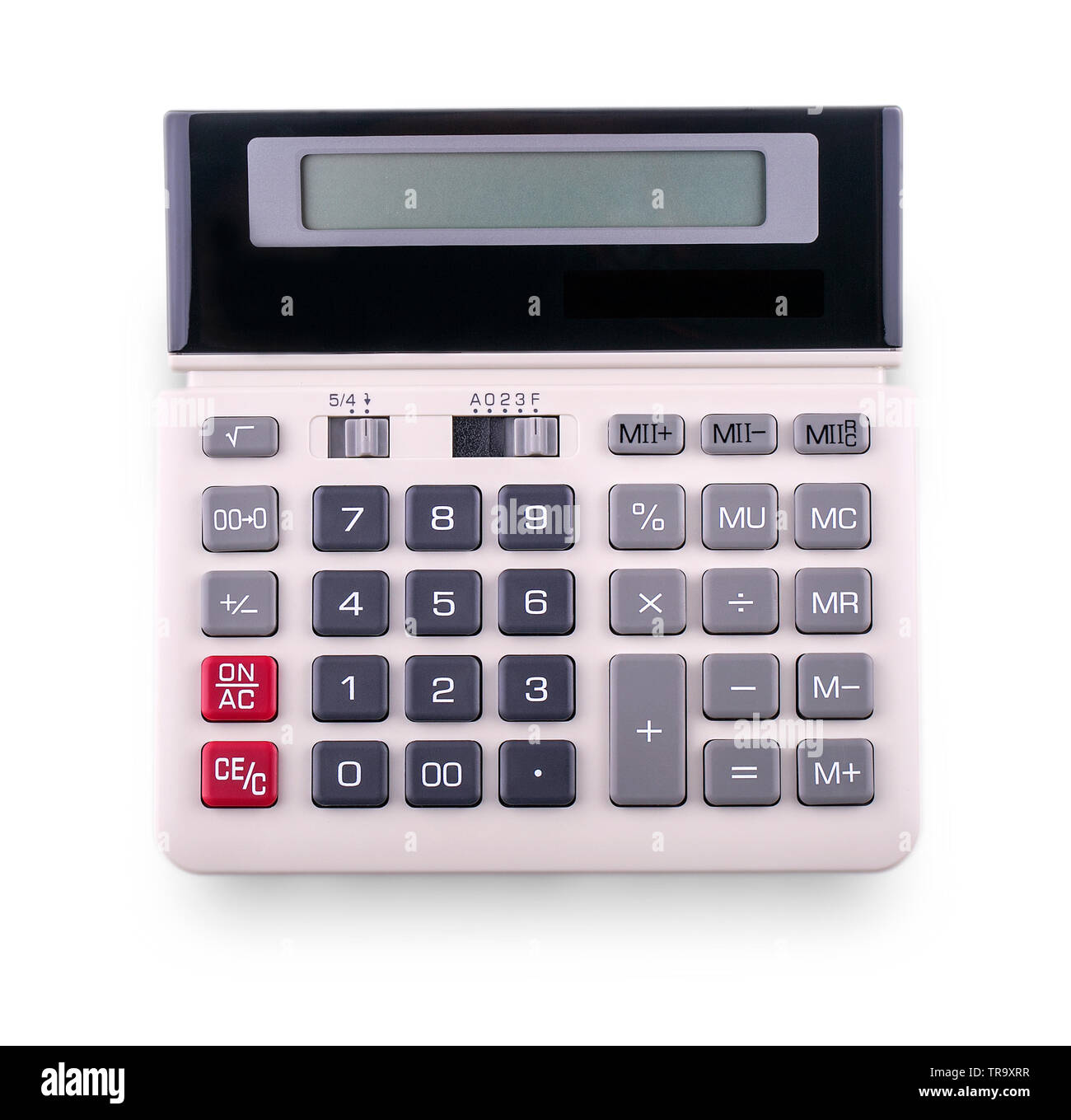 New colored Calculator on white background Stock Photo - Alamy